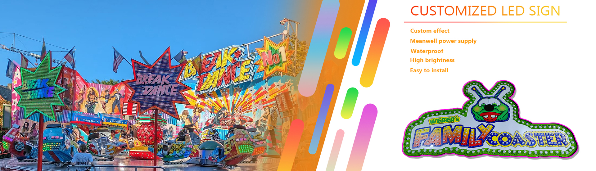 Carnival Lights, Fairground led, Amusement Rides Lamp - Fun Amusement ...